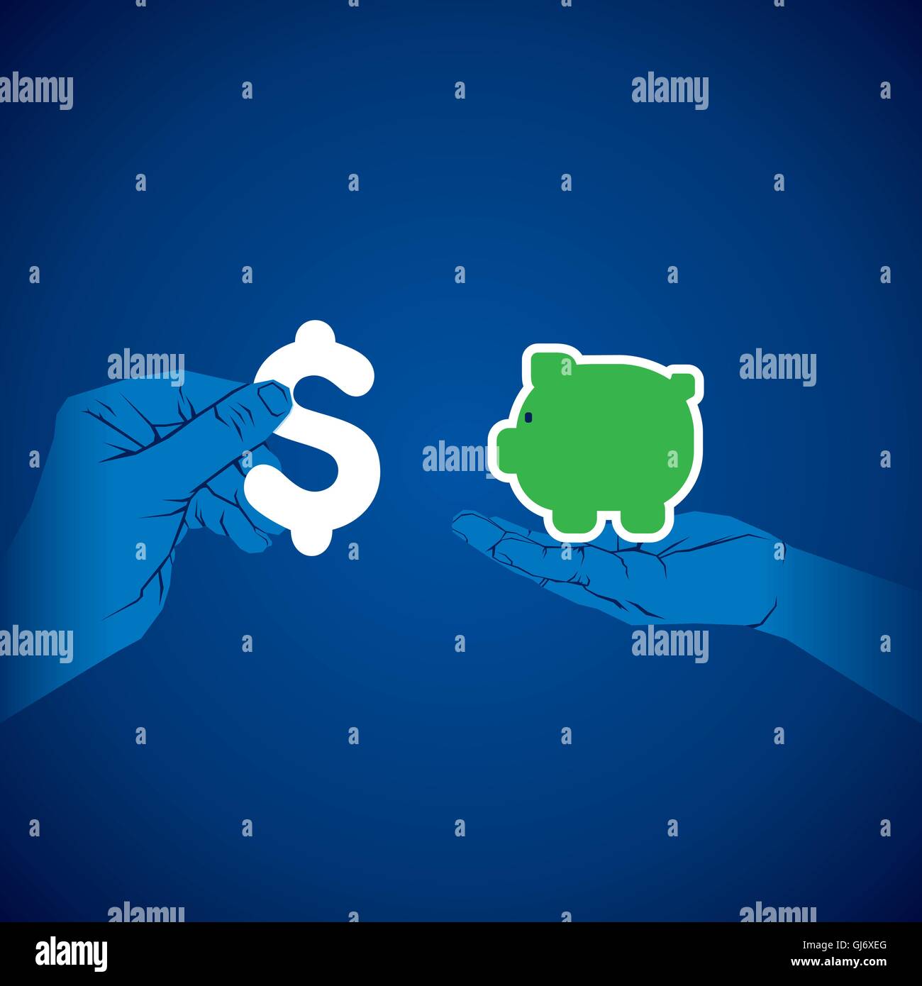 save money concept vector Stock Vector Image & Art - Alamy