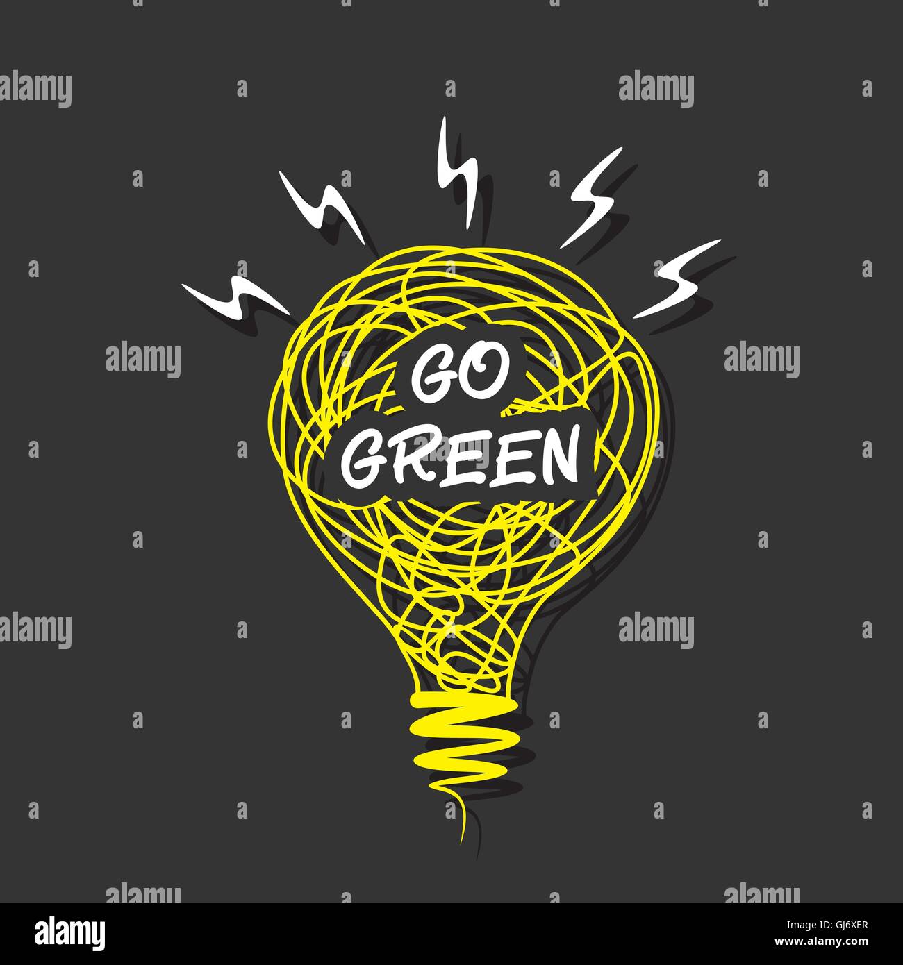 Light bulb with plant inside Stock Vector Images - Alamy