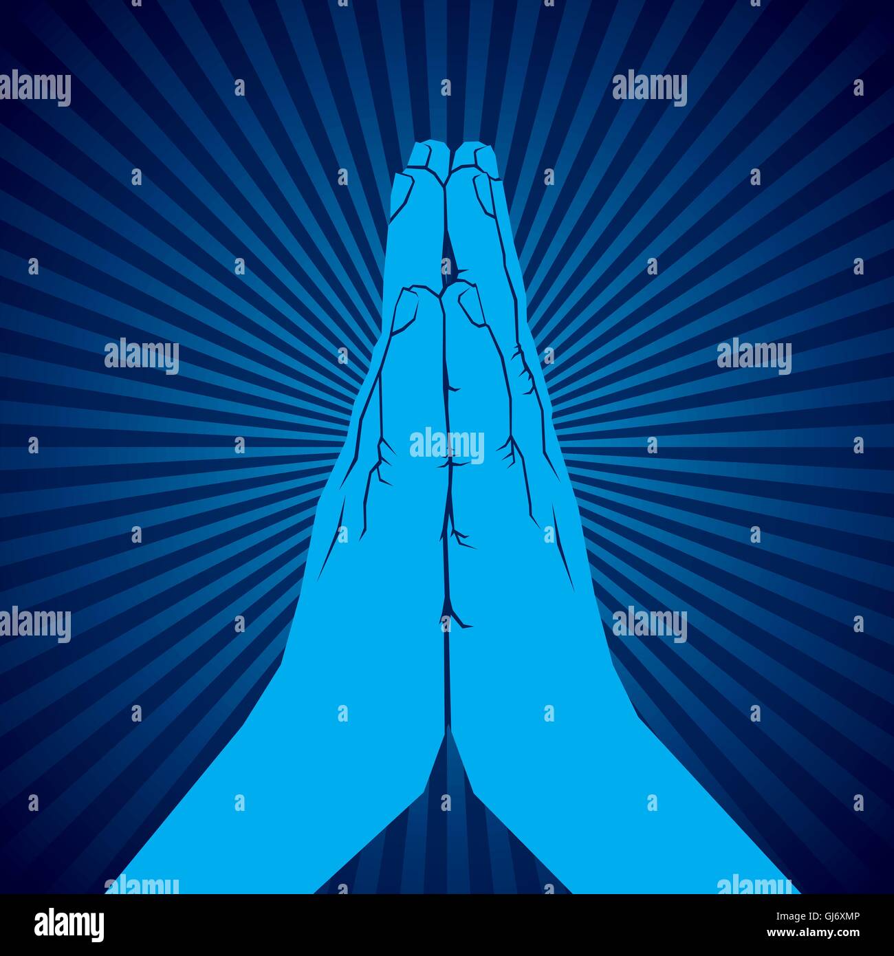 namaskar hand sign vector Stock Vector Image & Art - Alamy