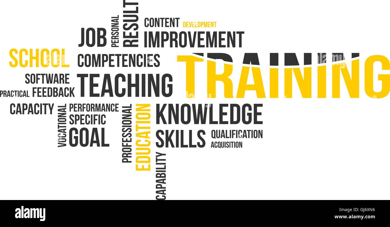 Word Cloud Training Stock Vector Image And Art Alamy