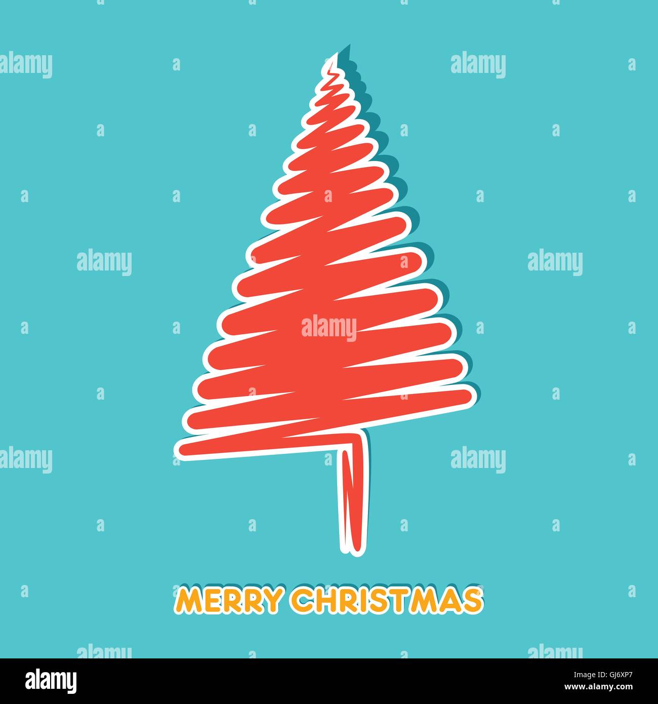 abstract christmas tree vector Stock Vector Image & Art - Alamy