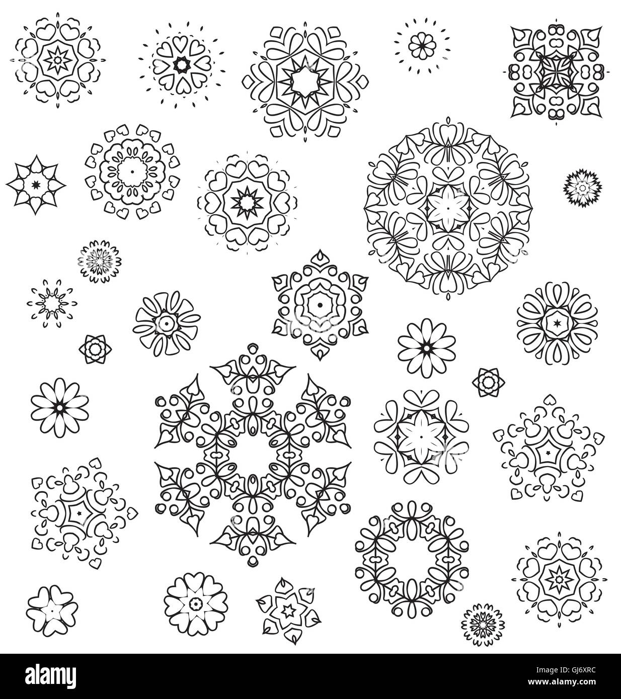 Floral Ornament Pattern Stock Vector Image & Art - Alamy