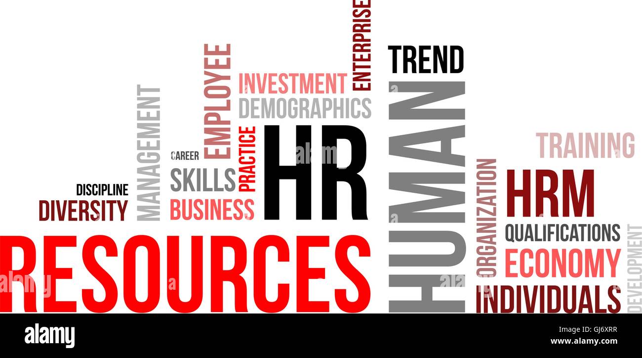 word cloud - human resources Stock Vector Image & Art - Alamy