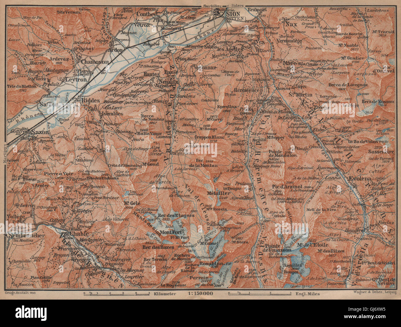 Sion map hi-res stock photography and images - Alamy