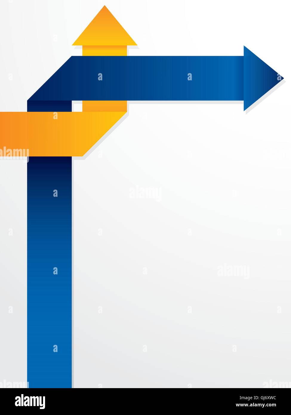 Blue arrow brochure design hi-res stock photography and images - Alamy