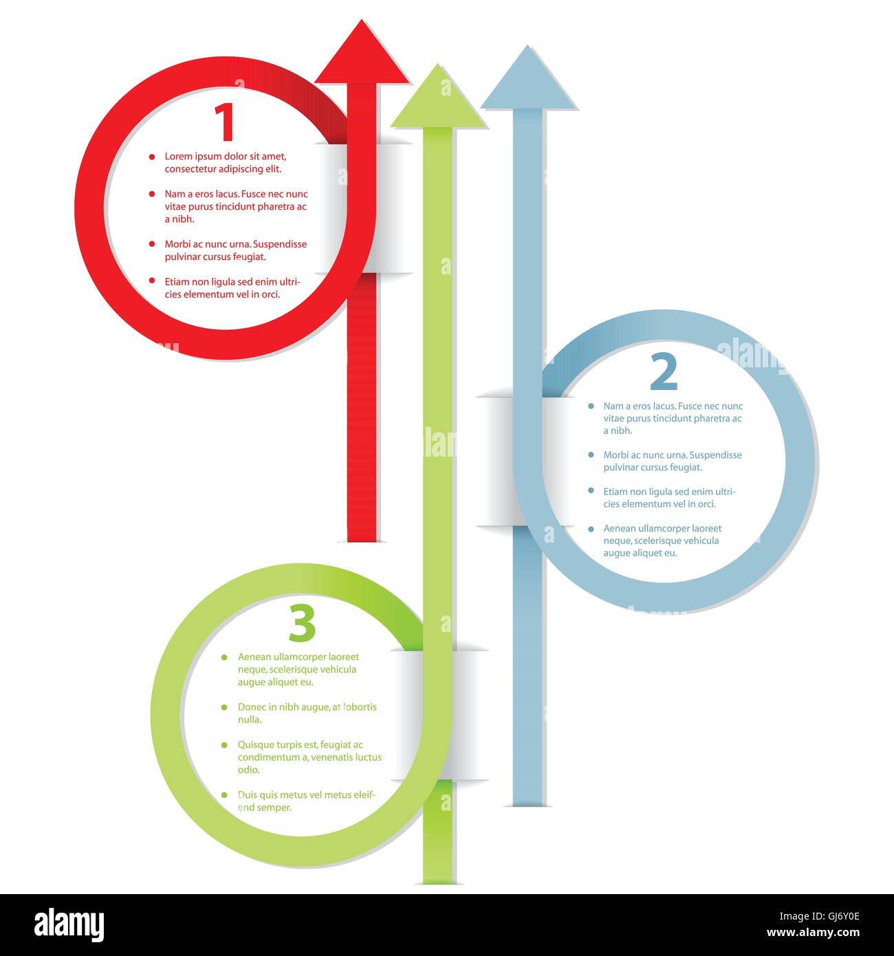 Infographic design with arrows pointing upwards Stock Vector Image ...