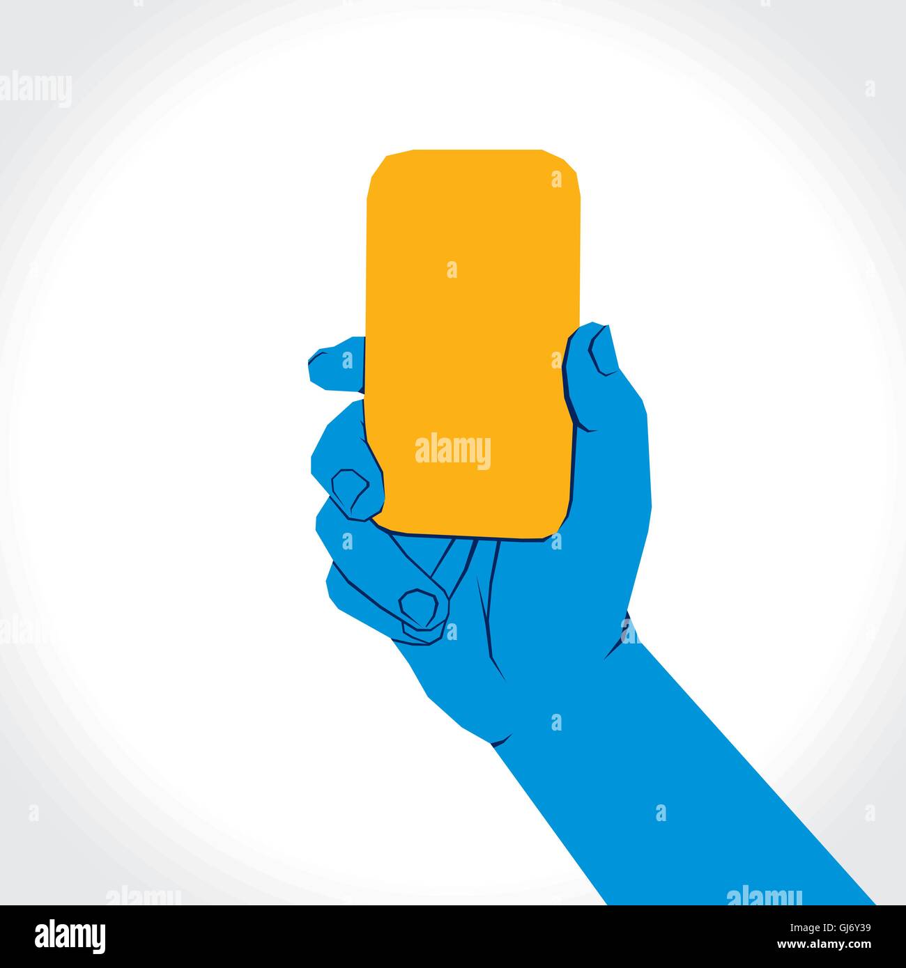 Hand touch card Stock Vector Images - Alamy