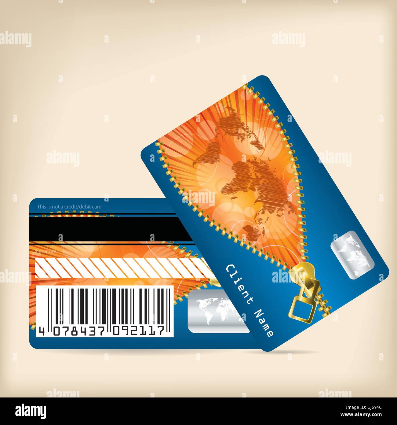 Bank advertisement credit card Stock Vector Images - Alamy