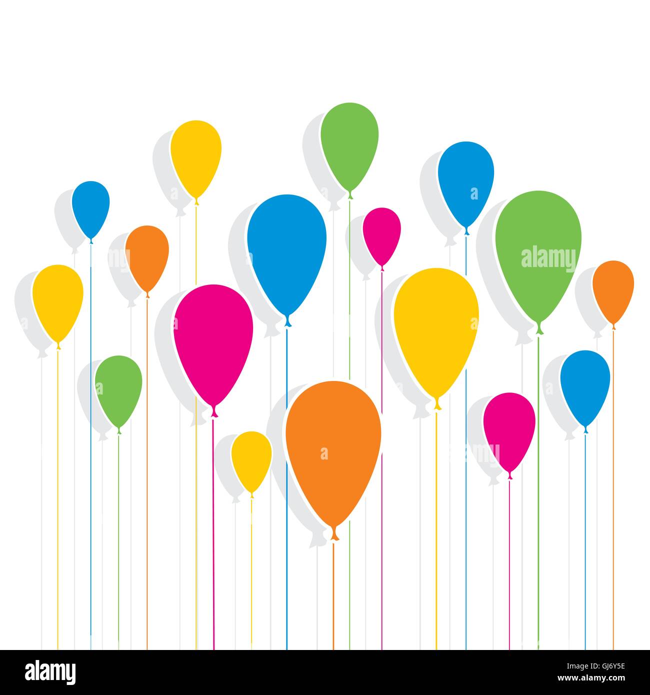 colorful balloon design pattern background vector Stock Vector Image ...