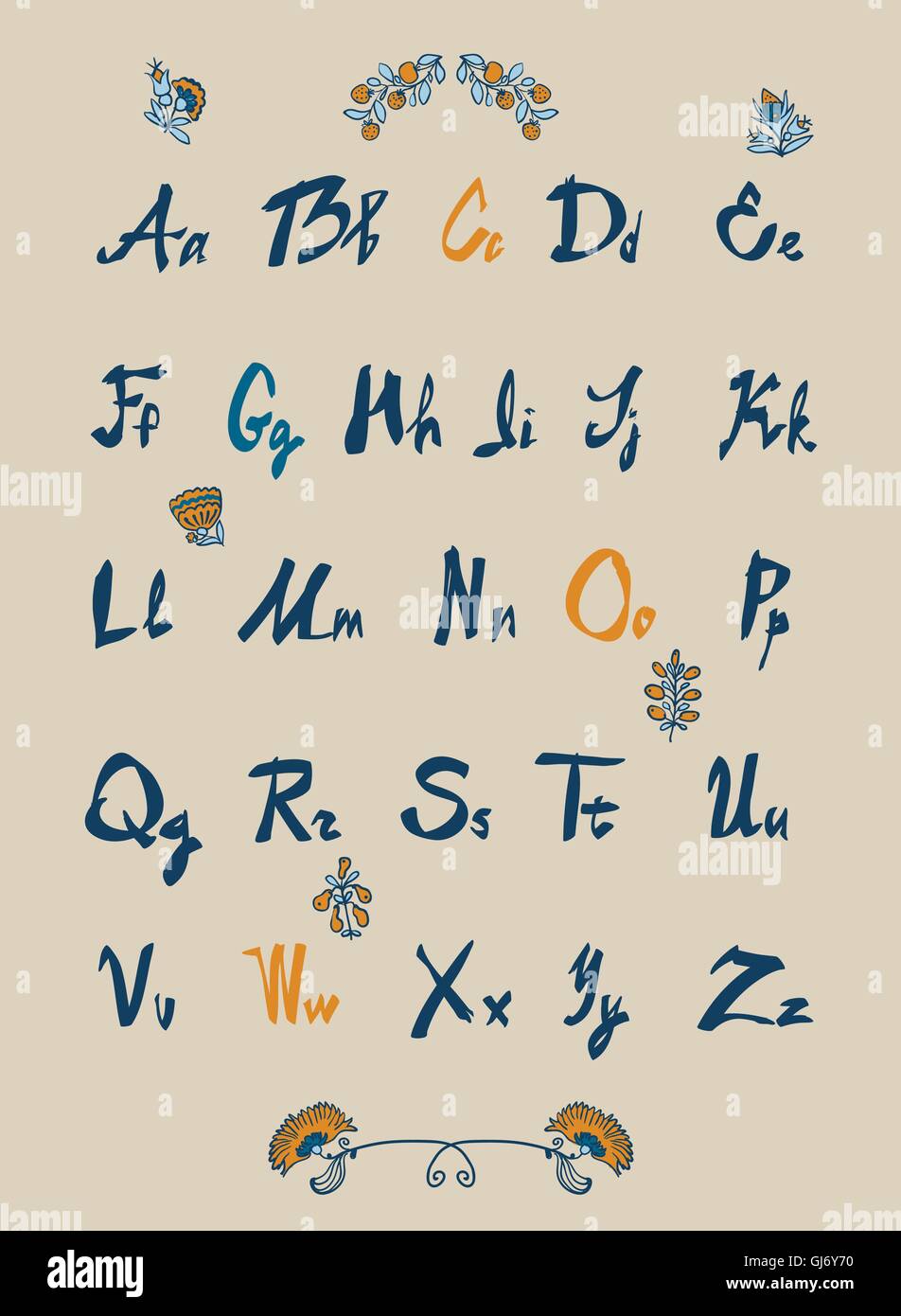 Handwritten font hi-res stock photography and images - Alamy