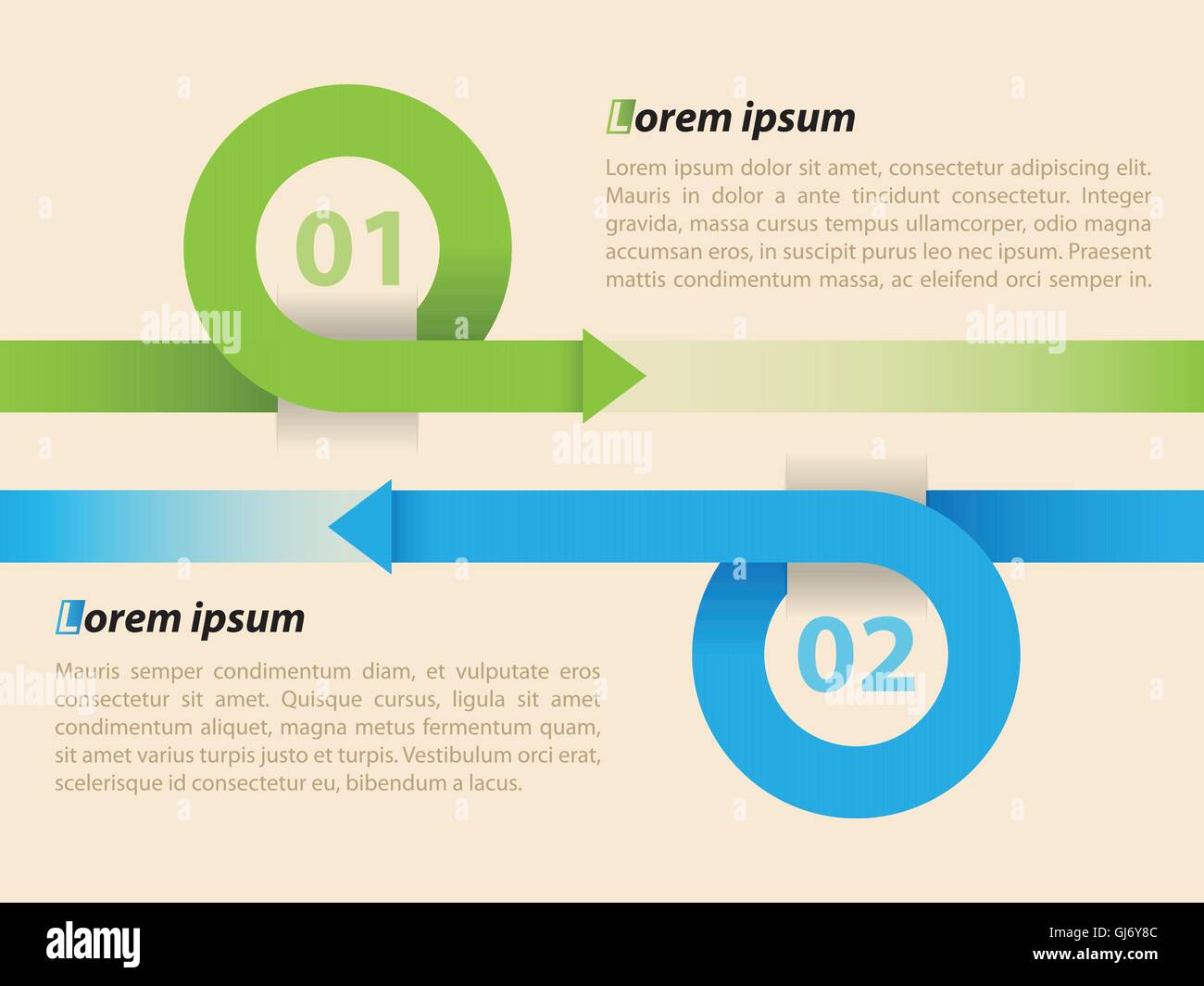 Curling arrows infographic template Stock Vector Image & Art - Alamy