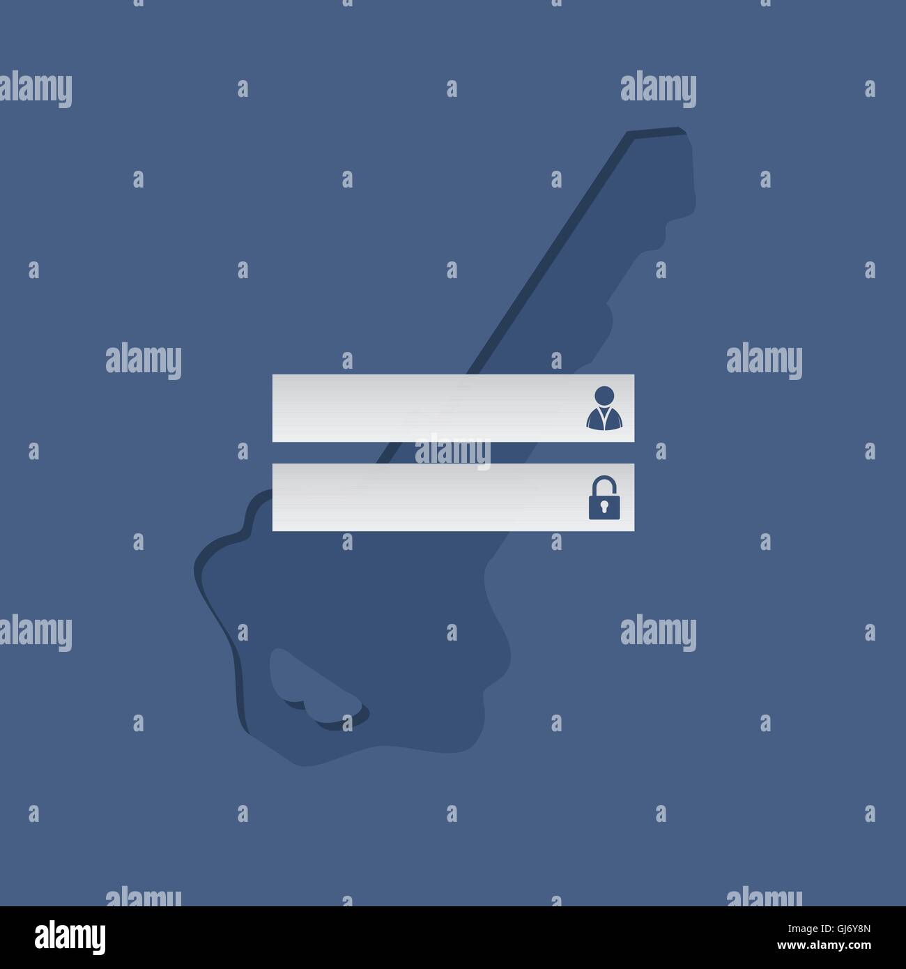 Login page Stock Vector Images - Alamy