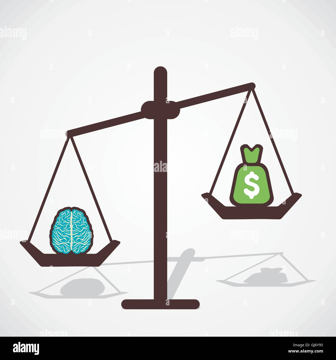 knowledge is more powerful than money vector Stock Vector Image & Art ...