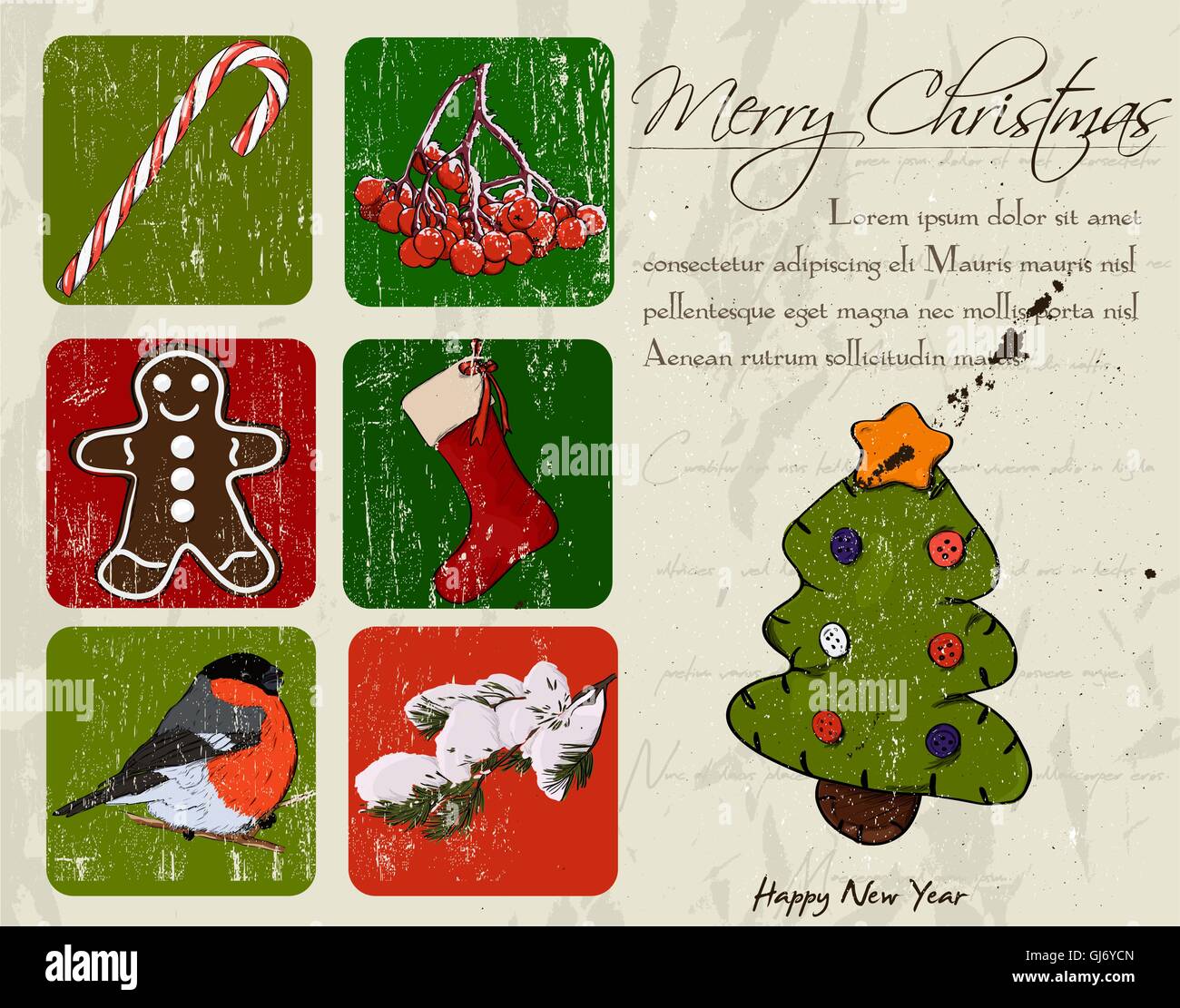 Christmas decorations golden box Stock Vector Images - Alamy