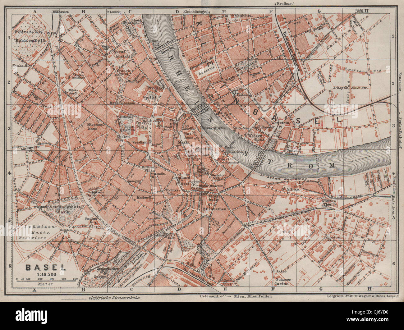 Map basel switzerland hi-res stock photography and images - Alamy