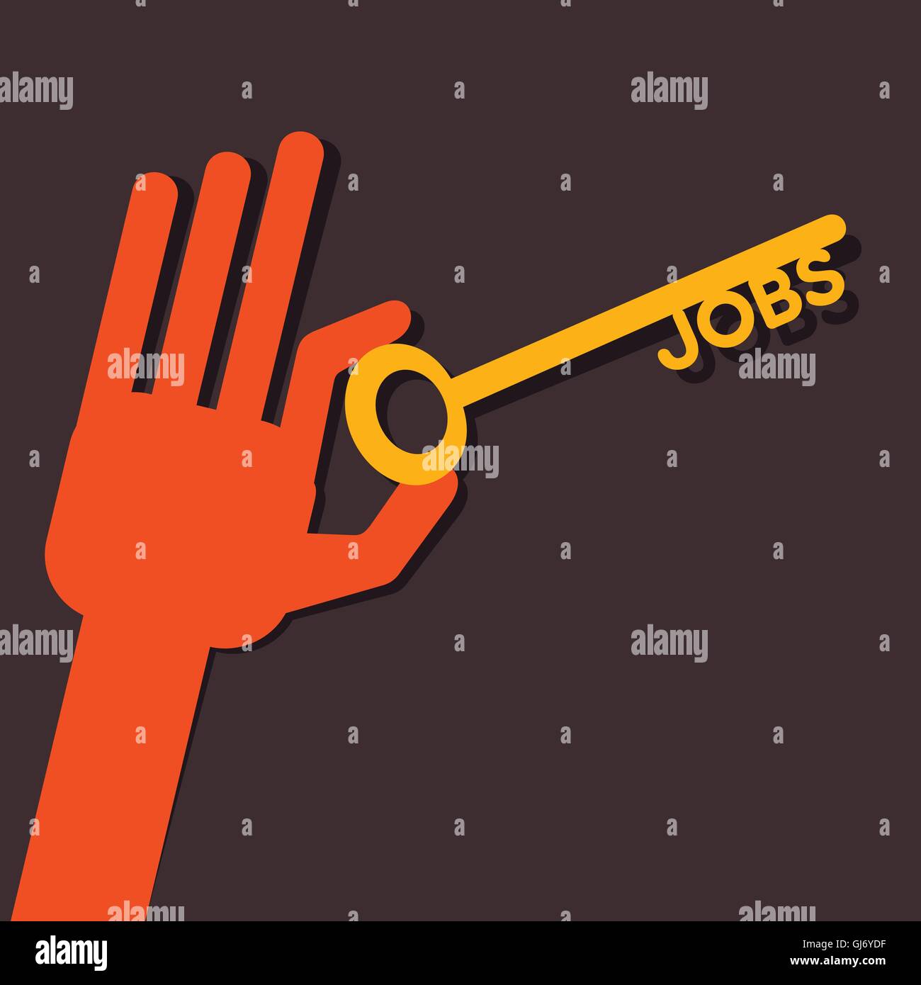 Job interview concept in word Stock Vector Images - Alamy