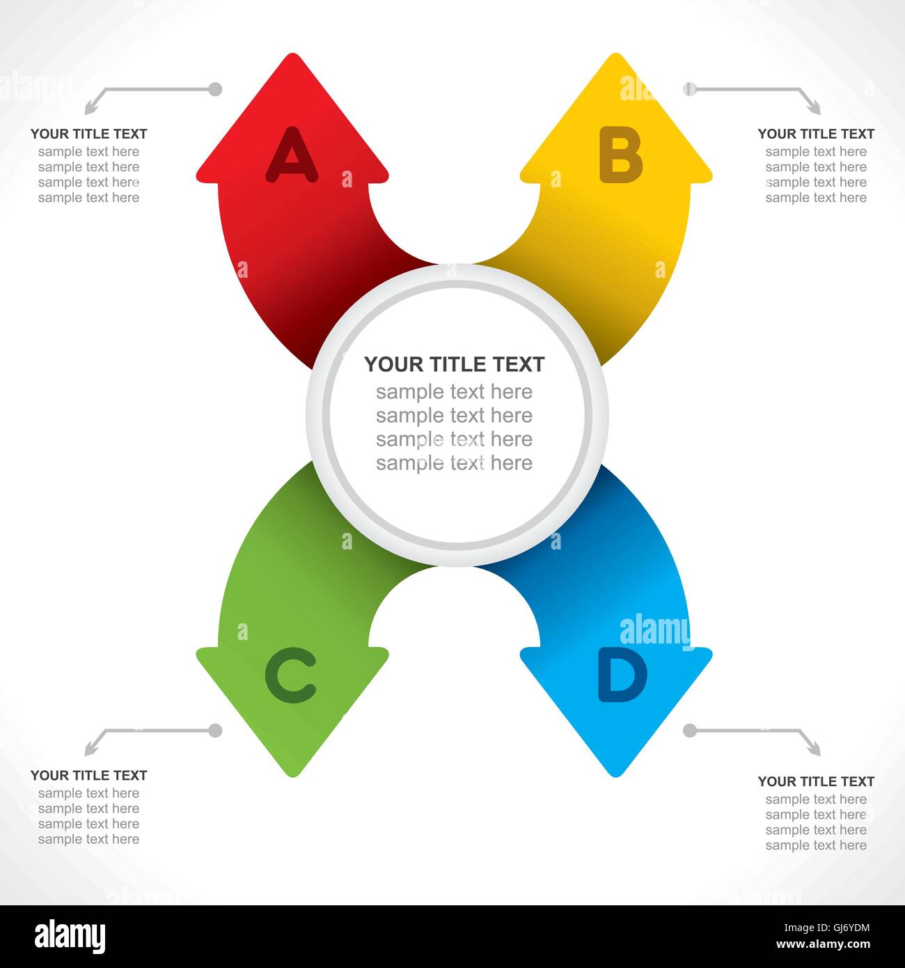 creative colorful arrow info-graphics design concept vector Stock ...
