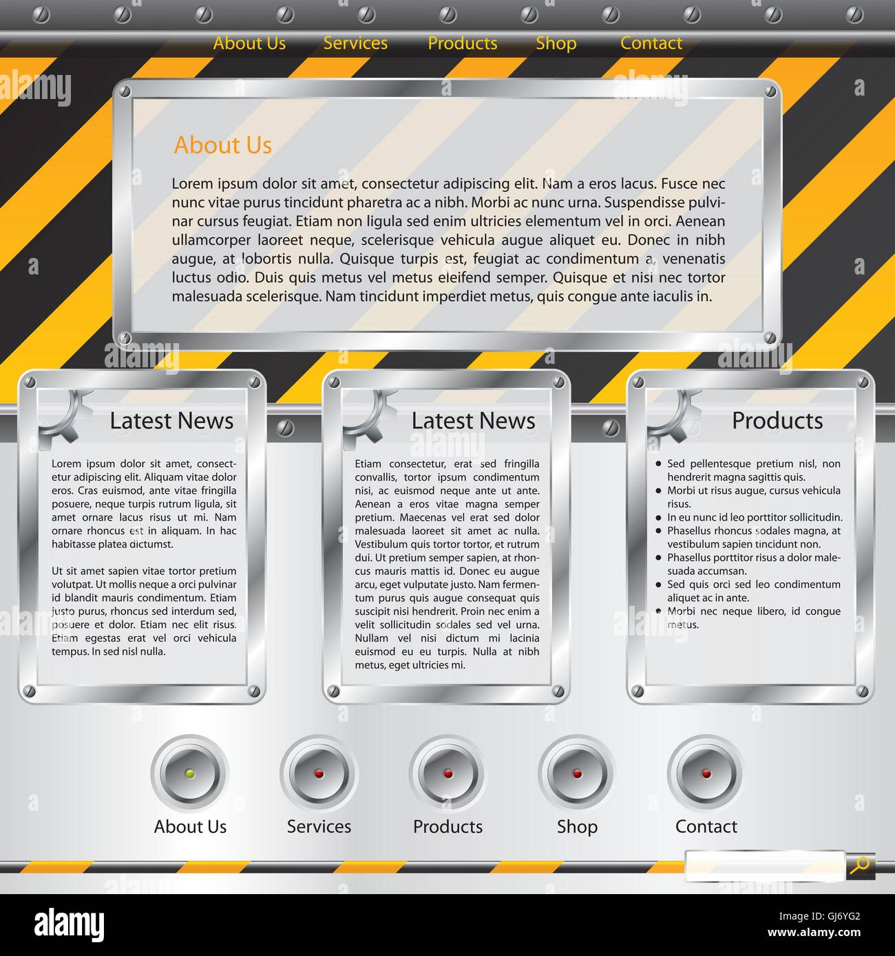 New construction website template design Stock Vector Image & Art - Alamy