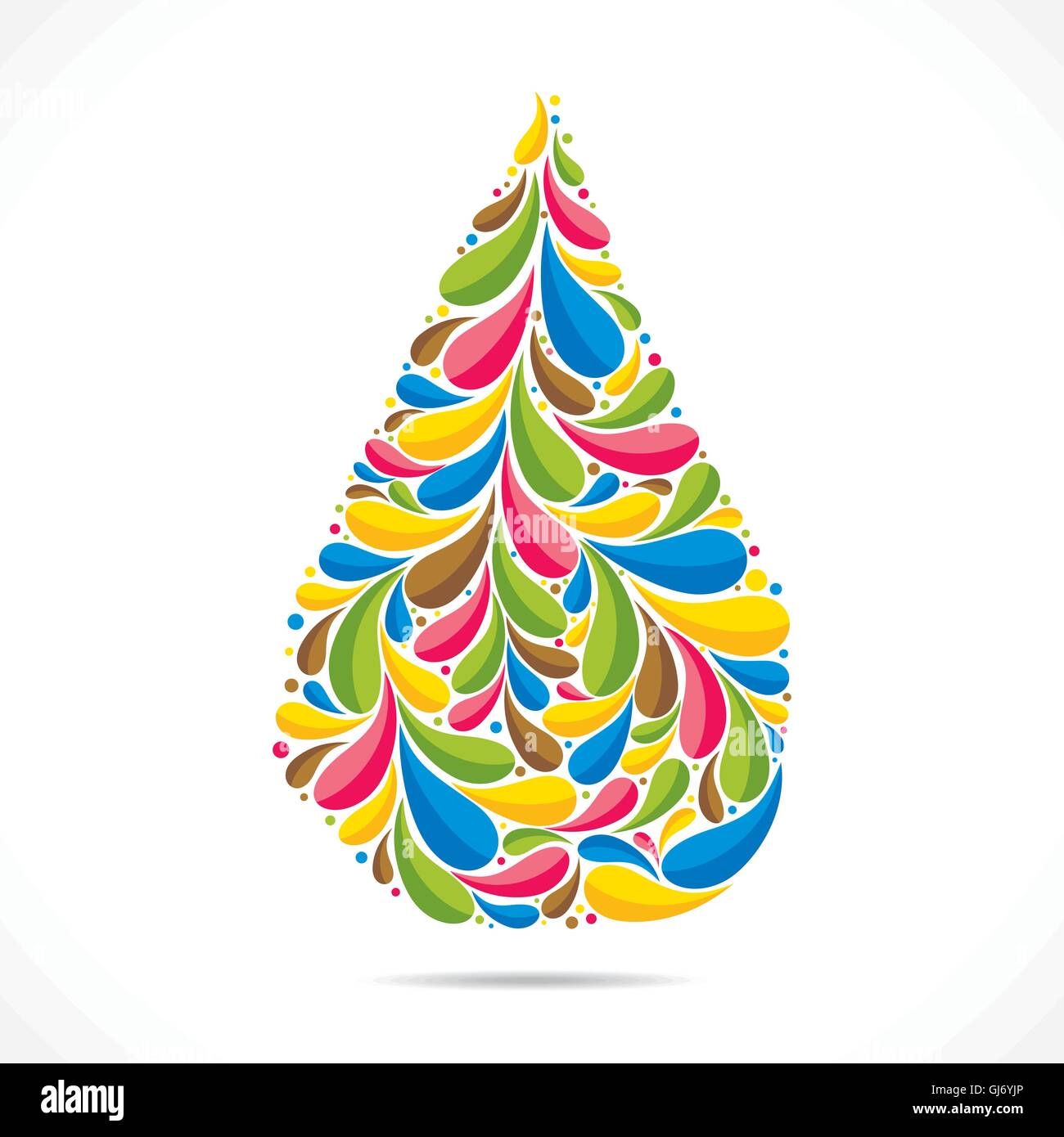creative colorful water drop design vector Stock Vector Image & Art - Alamy