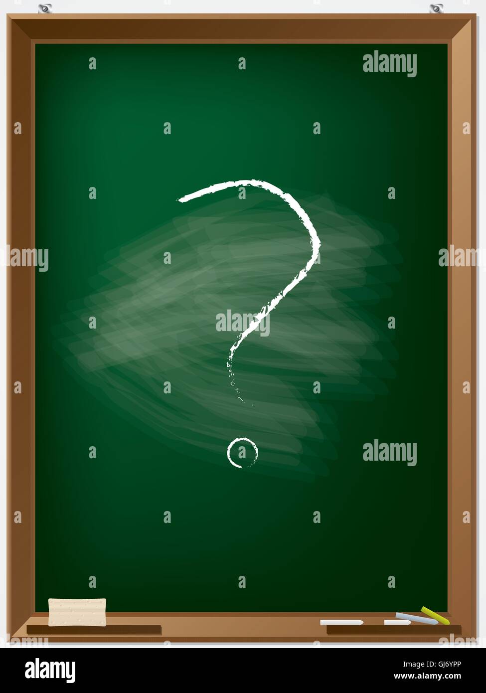 School blackboard with question mark Stock Vector Image & Art - Alamy