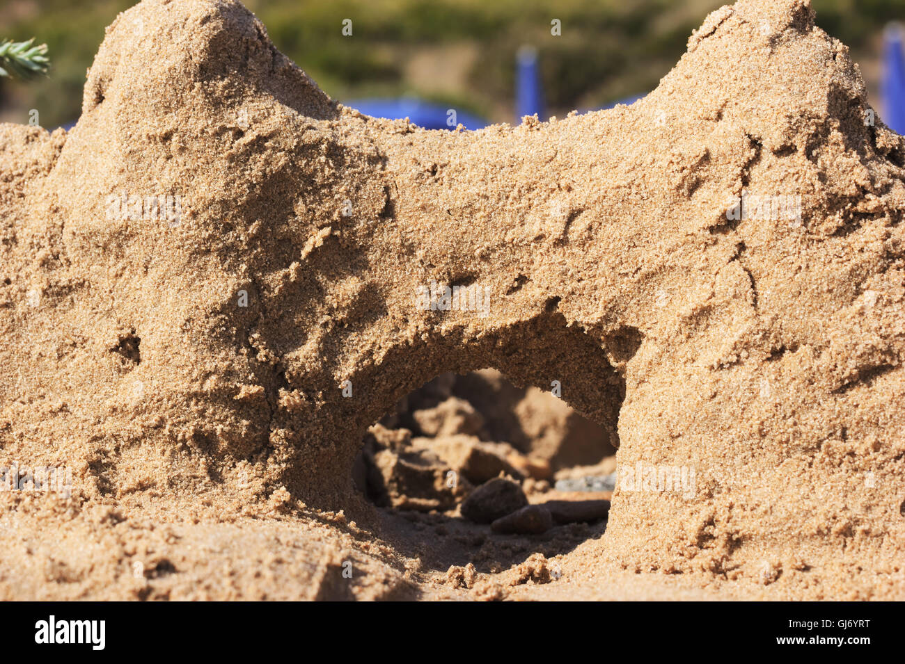 Sandcastle with towers hi-res stock photography and images - Alamy