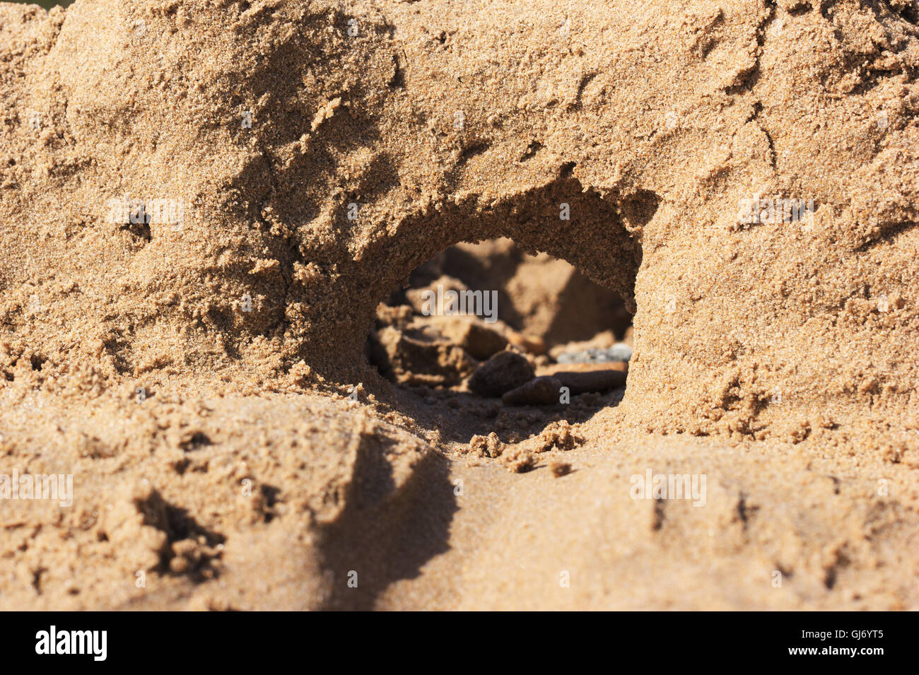 Sandcastle with towers hi-res stock photography and images - Alamy