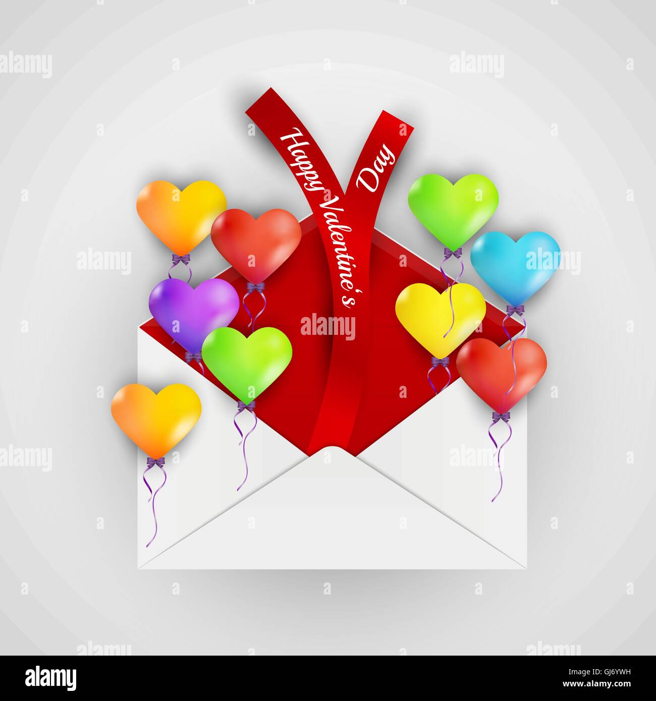 Envelope design valentines Stock Vector Images - Alamy