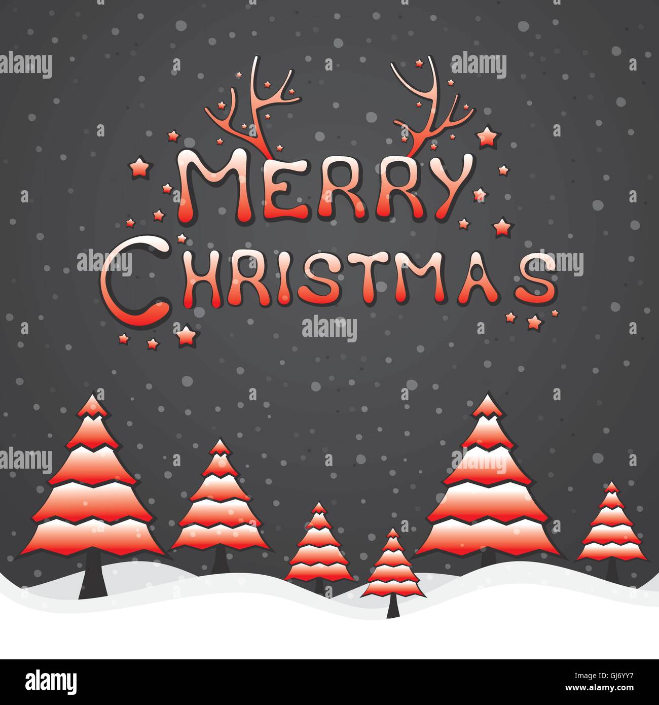 Merry christmas symbols lettering Stock Vector Images - Alamy