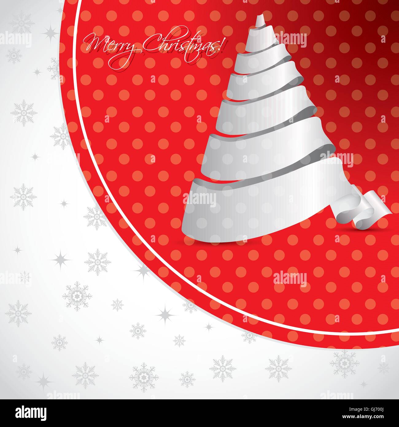 Dotted christmas background design with white tree Stock Vector Image ...