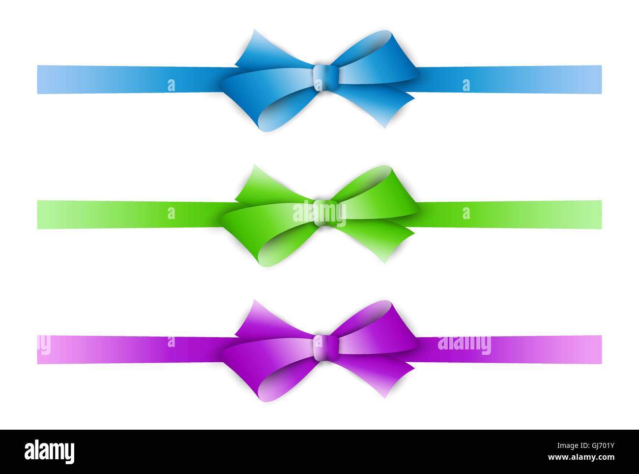 collection of the three ribbons Stock Vector Image & Art - Alamy