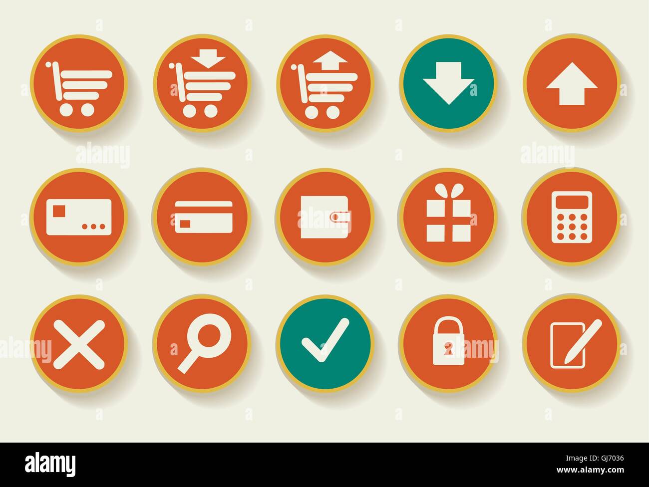 Business woman set icons Stock Vector Images - Alamy