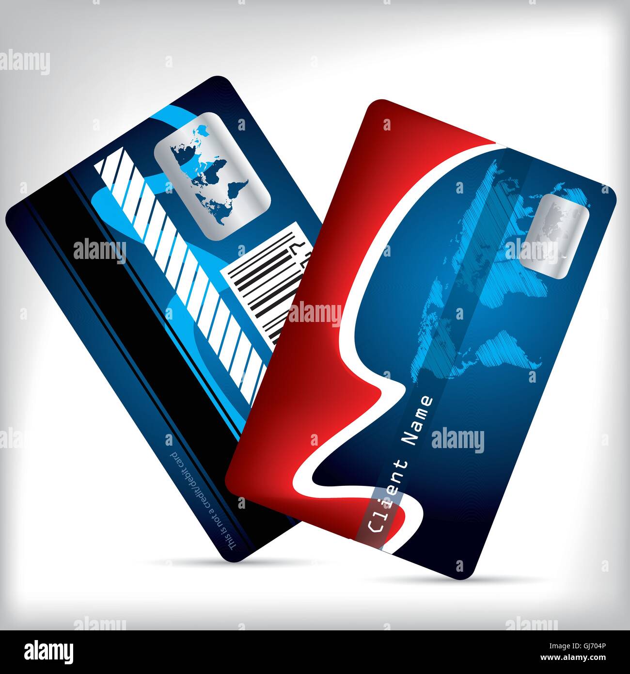 Loyalty card design front and back Stock Vector Image & Art - Alamy