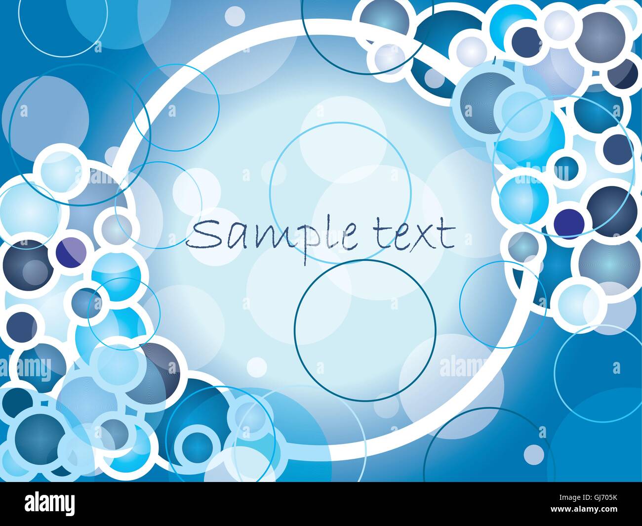 Blue bubble background Stock Vector Image & Art - Alamy