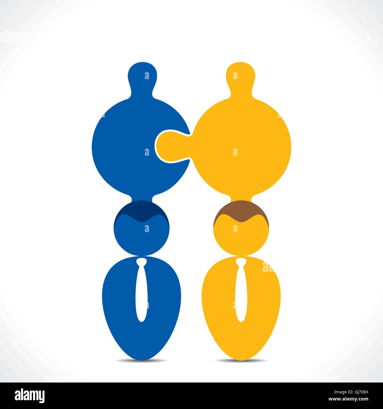 business relation between two people background vector Stock Vector ...