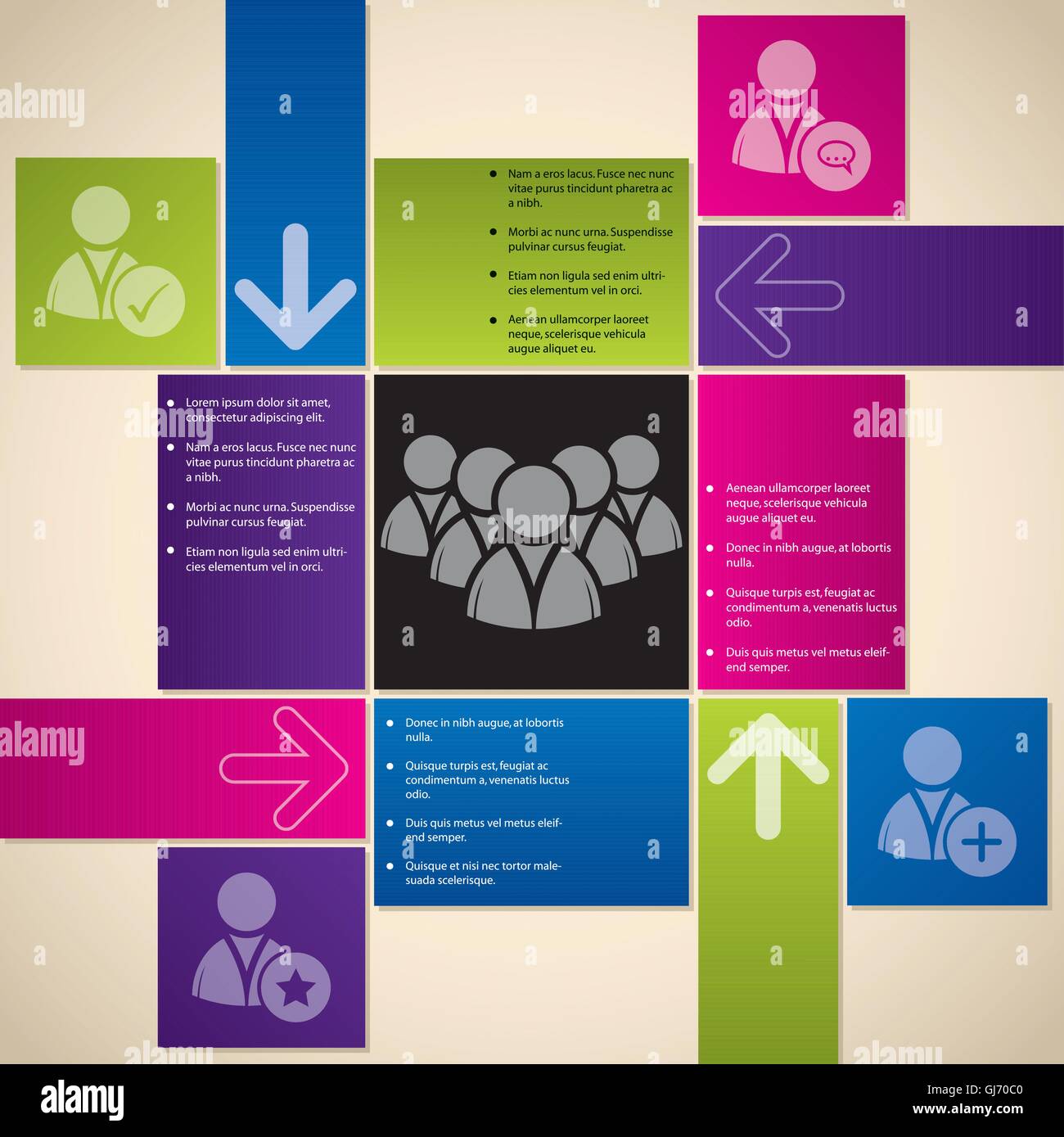 Infographic with social media symbols Stock Vector Image & Art - Alamy
