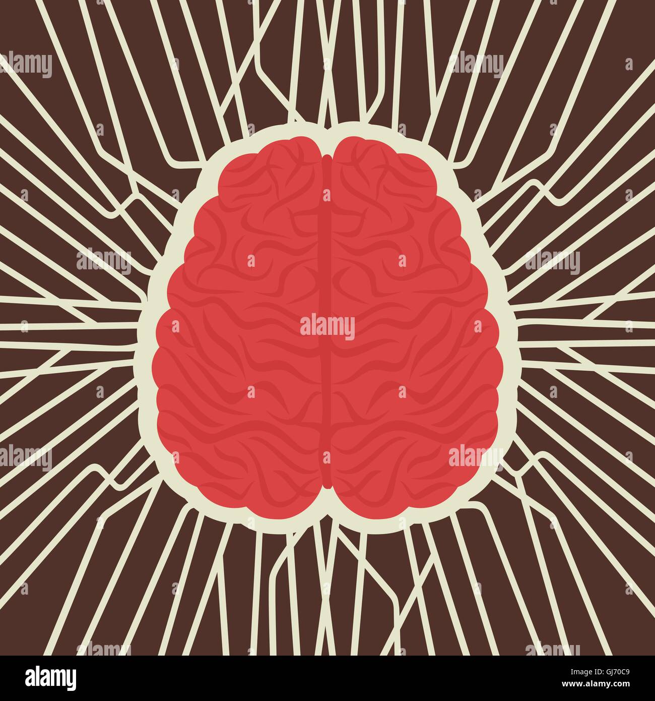 complex connection of brain Stock Vector Image & Art - Alamy