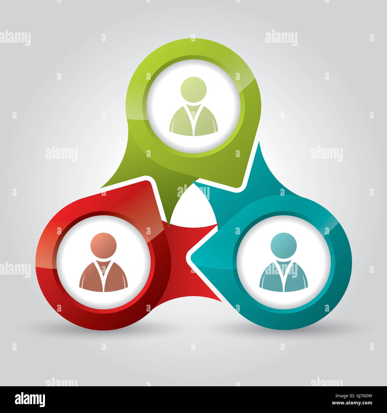 Marketing connection illustrated with pointers Stock Vector Image & Art ...