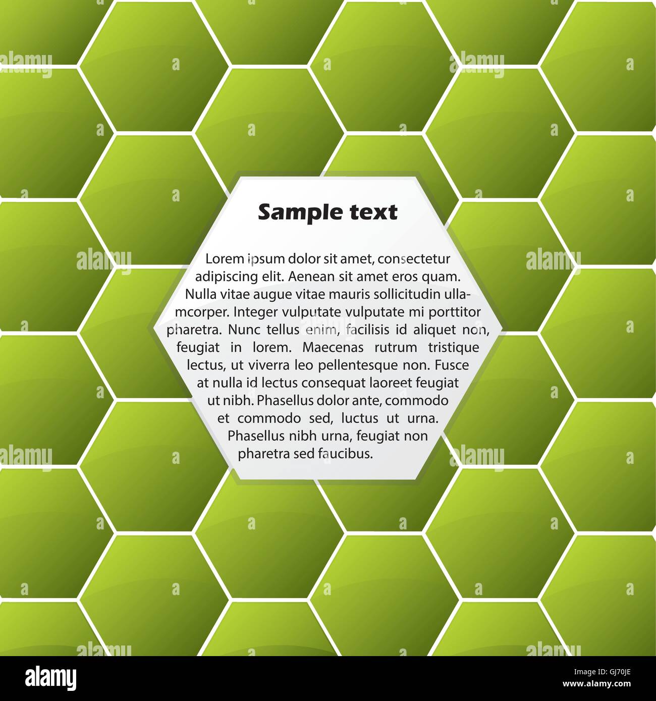 Abstract green hexagon background Stock Vector Image & Art - Alamy