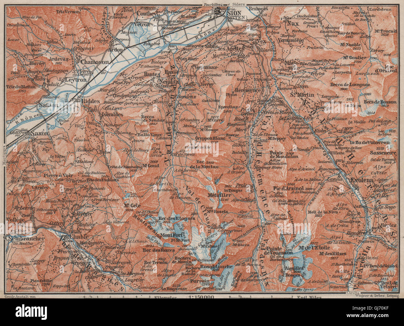 Sion map hi-res stock photography and images - Alamy