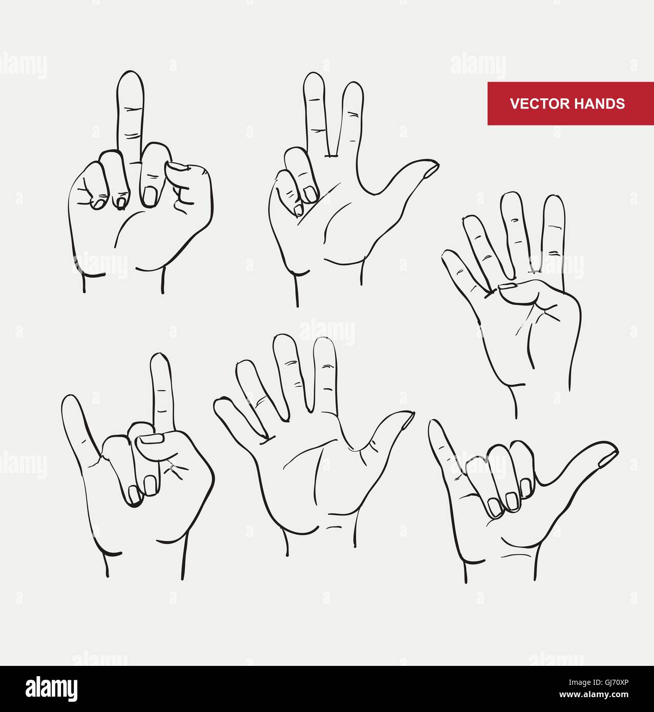 Peace sign, hand drawn Stock Vector Images - Alamy