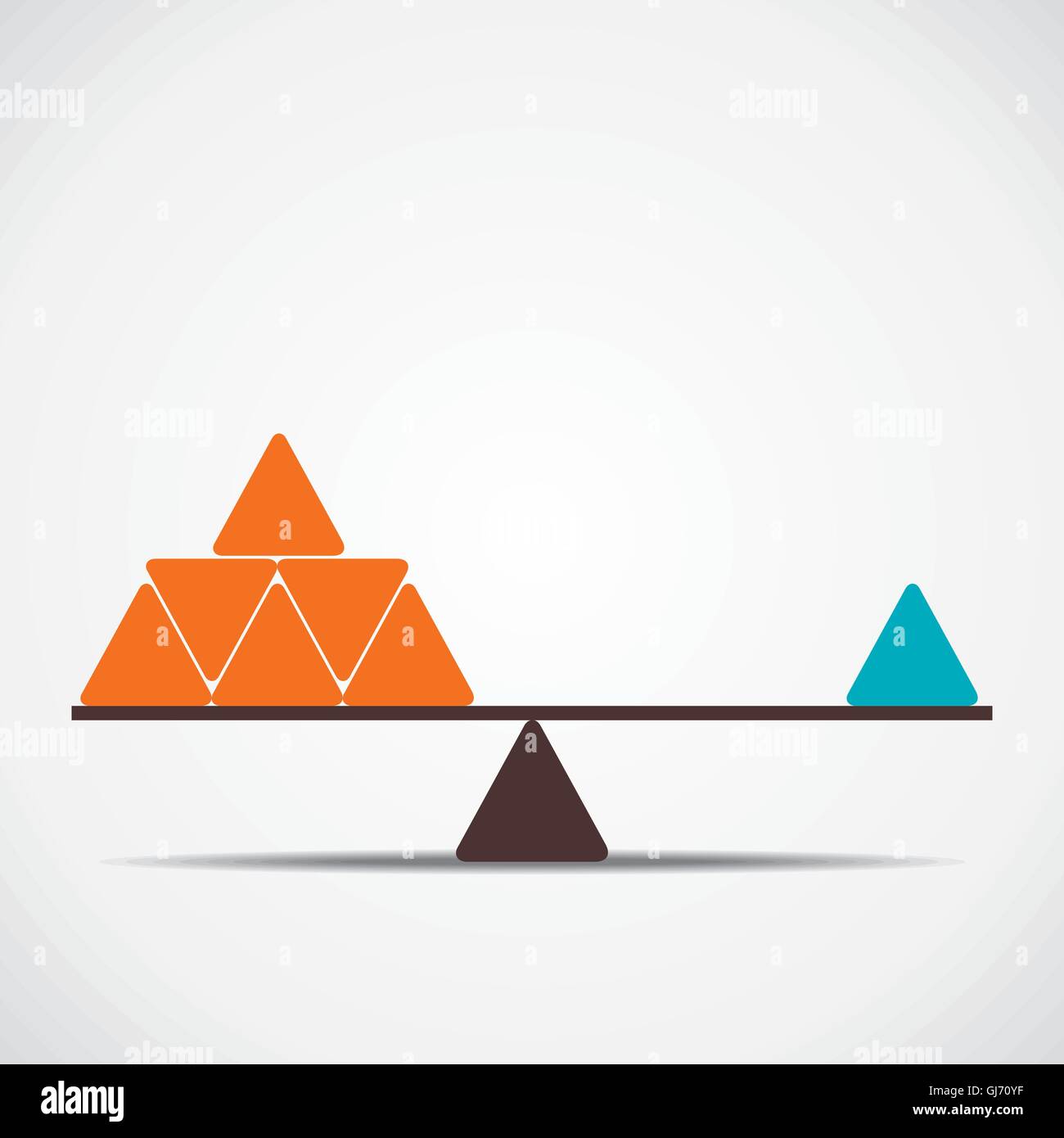 weighing concept both side equal weigh vector Stock Vector Image & Art ...