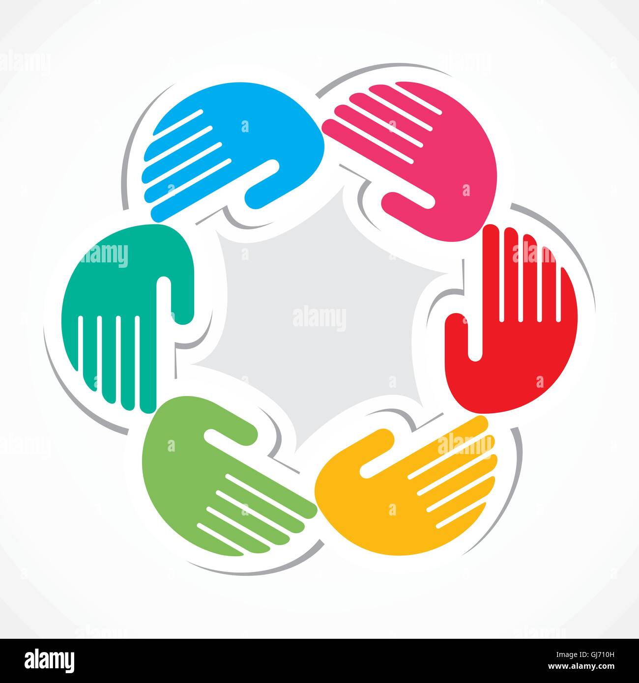 colorful hand background Stock Vector Image & Art - Alamy