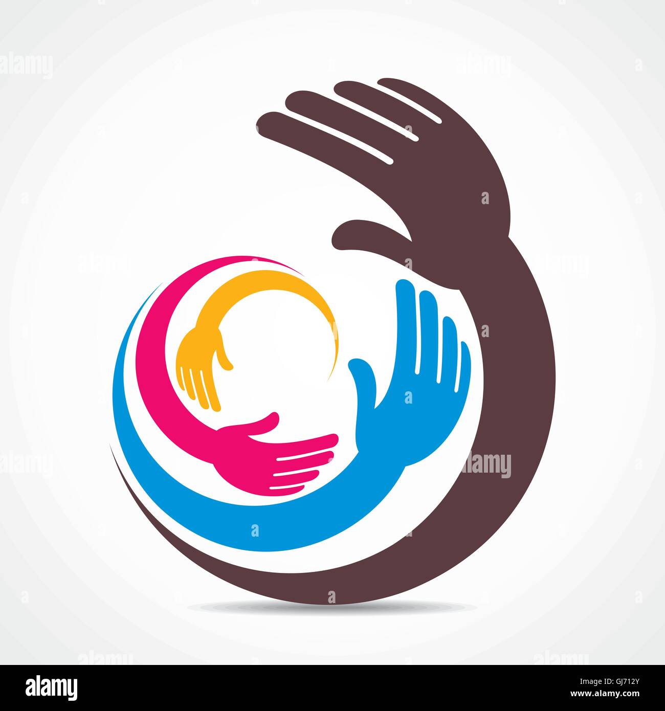 creative hand icon design Stock Vector Image & Art - Alamy