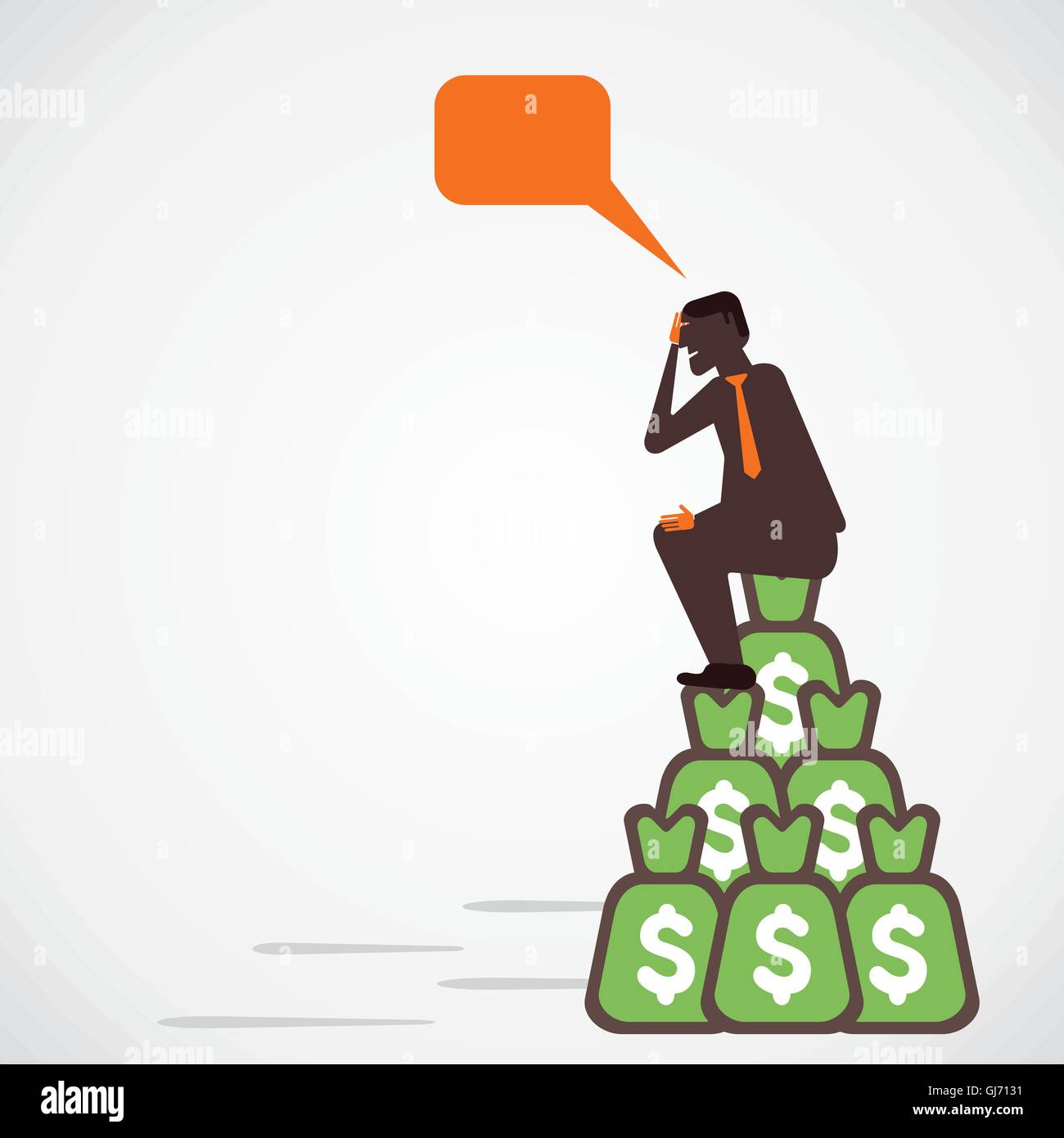 businessmen with lots of money vector Stock Vector Image & Art - Alamy