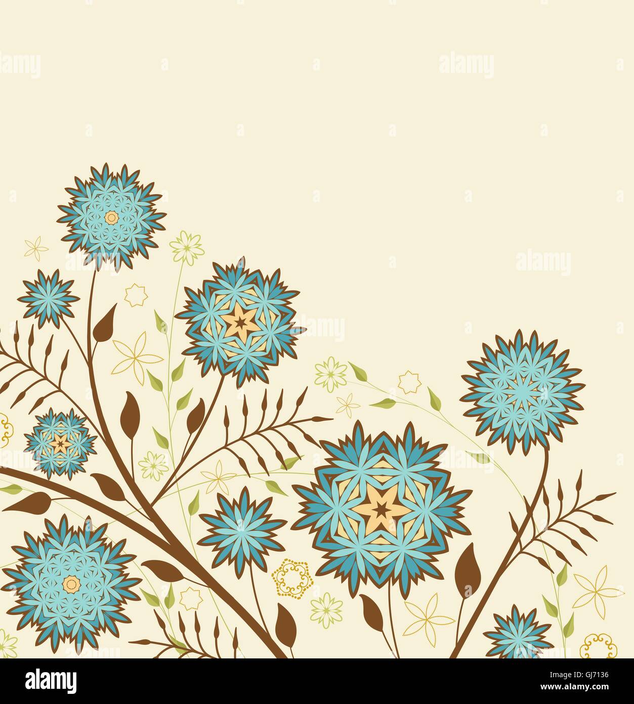 Floral invitation background Stock Vector Images - Alamy