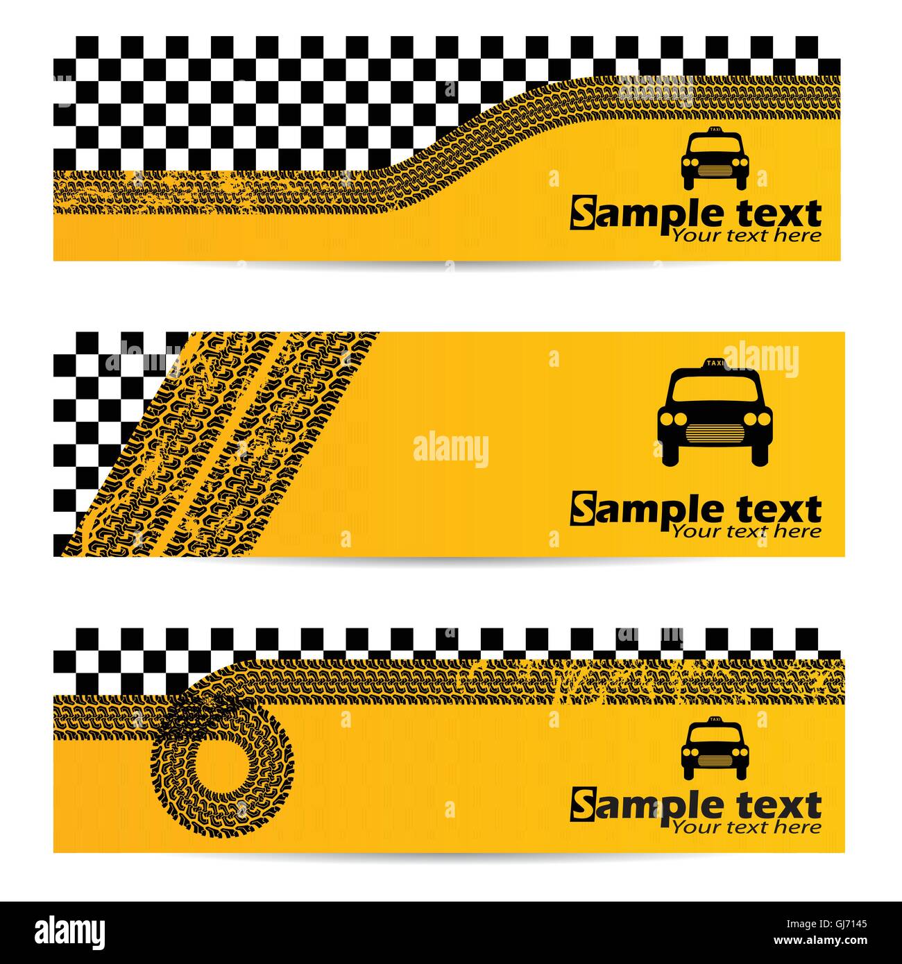 Taxi banner Stock Vector Images - Alamy