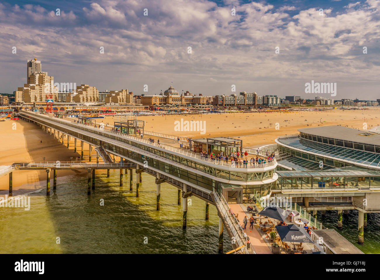 The Netherlands, Den Haag, Scheveningen, seaside resort, beach Stock ...