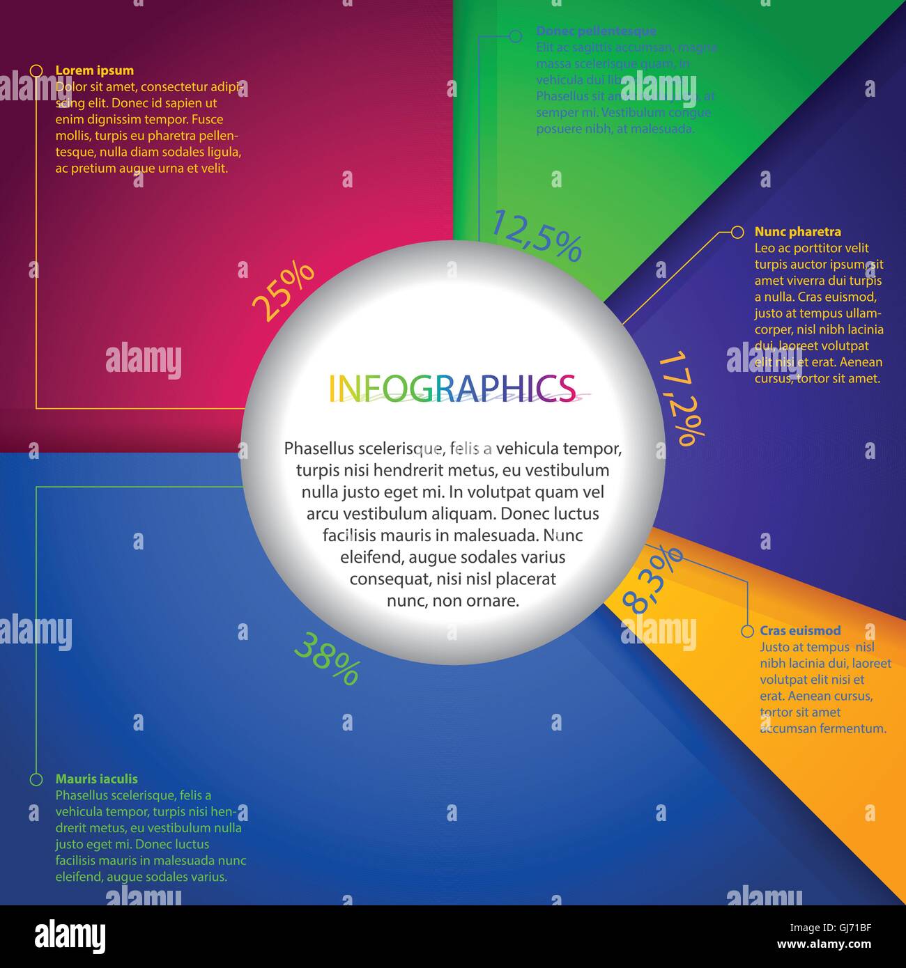 Pie graphic concept Stock Vector Images - Alamy