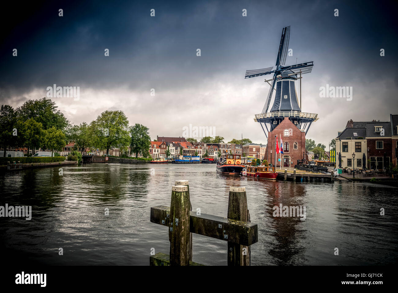 The Netherlands, Haarlem, mill, windmill, De Adriaan Stock Photo - Alamy