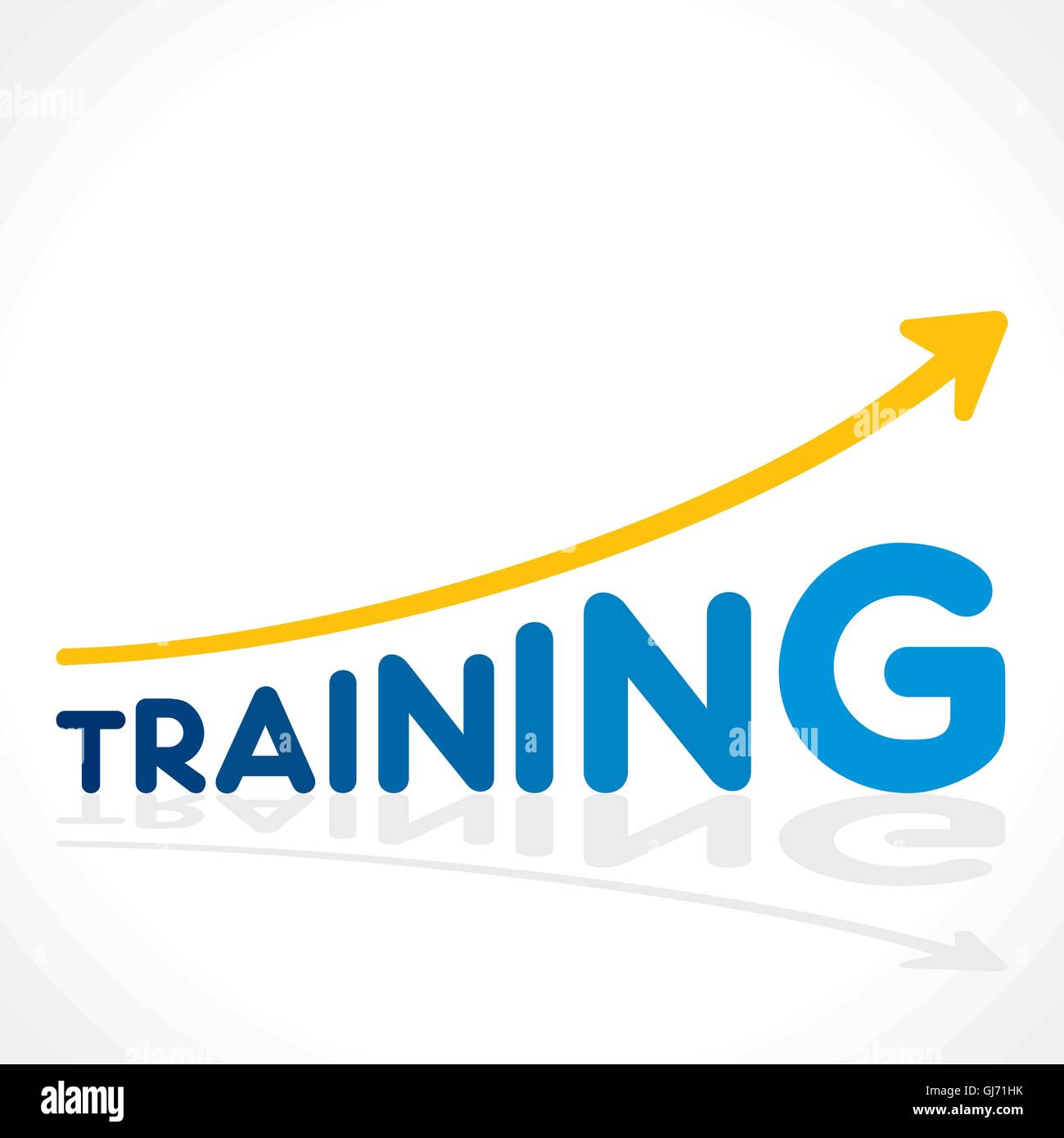 creative increase training word growth graph vector Stock Vector Image ...